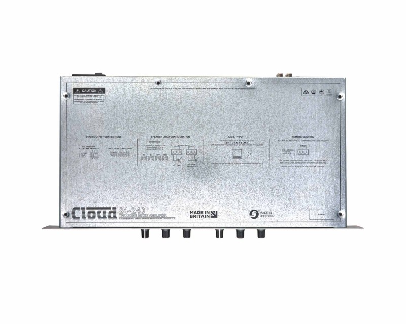 Cloud 24-240 2-Zone Mixer Amplifier 5-Input 2x240W 4/8Ohms 100V
